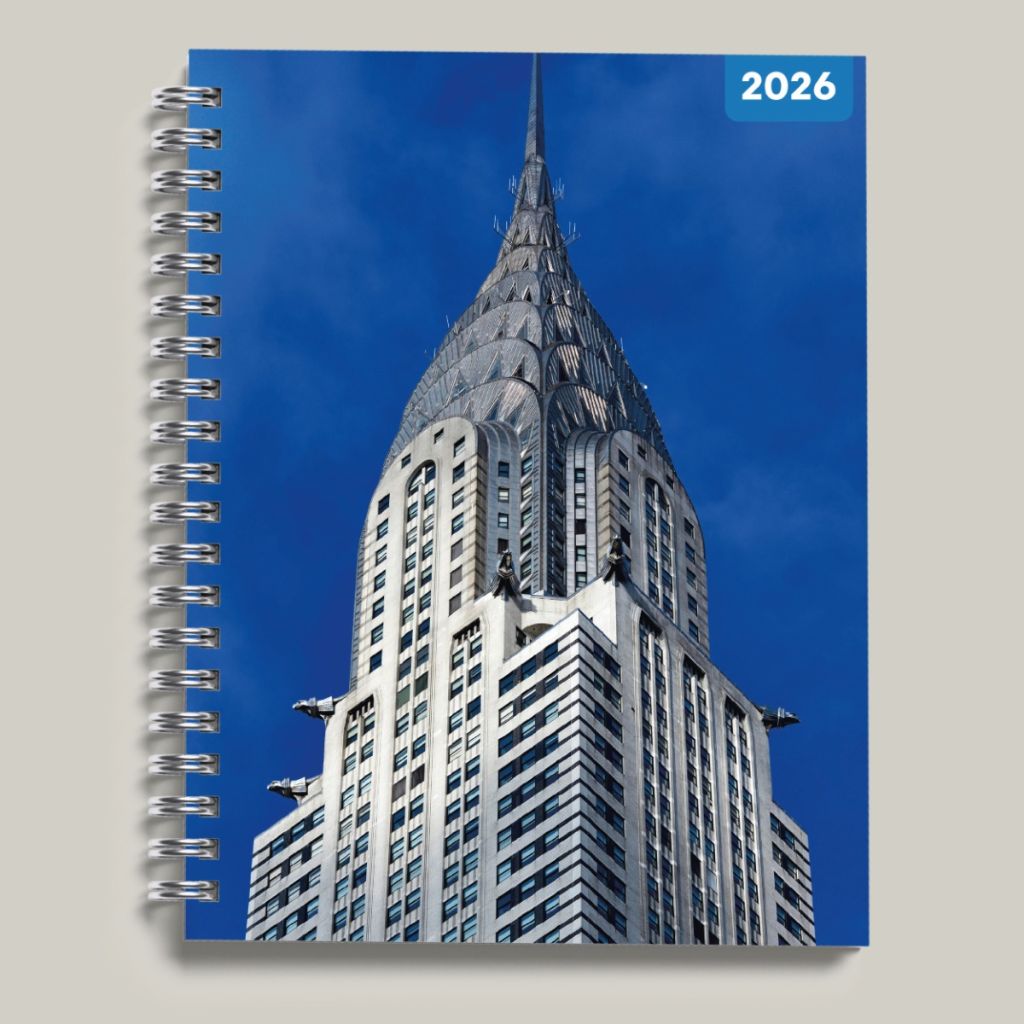 Art Deco Spiraalagenda 2026 A5 voor Elegant Plannen - kalenderwinkel