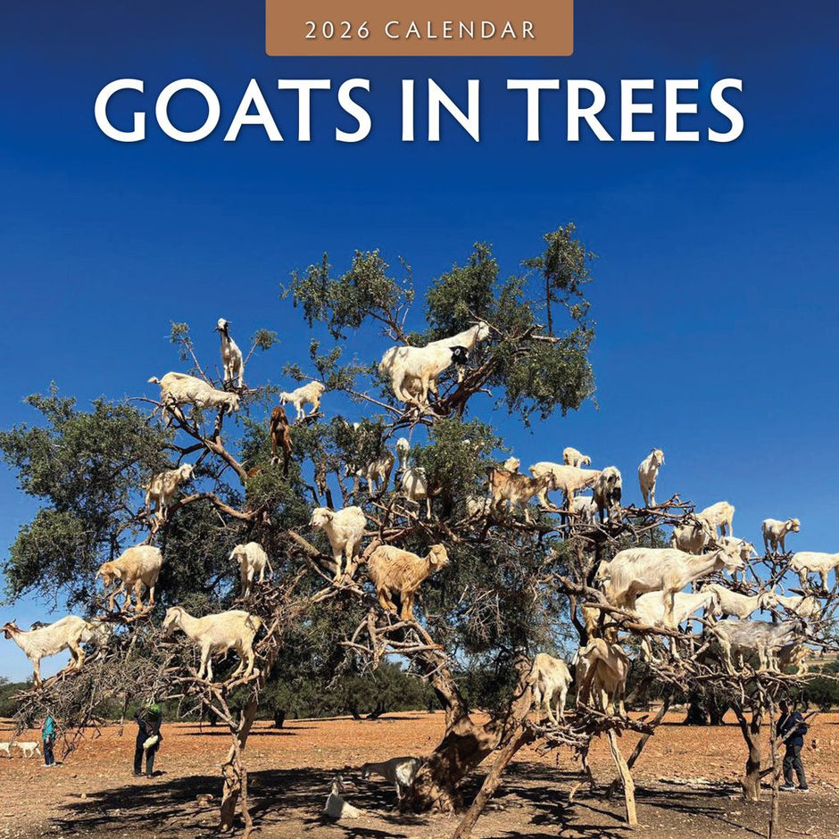 Goats in Trees Kalender 2026: Unieke Dierenhumor